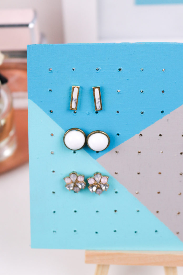 Jewelry Storage: DIY Wood Earring Board | Club Crafted