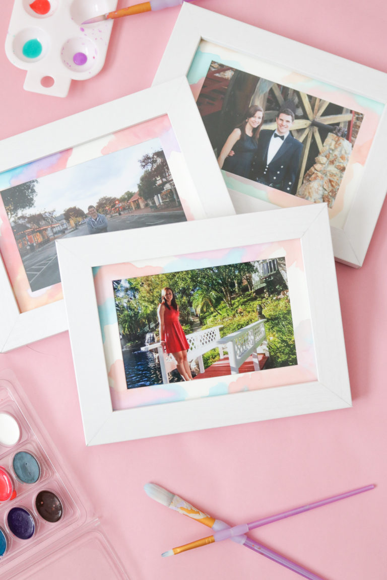 Wall Art: DIY Watercolor Photo Mats | Club Crafted