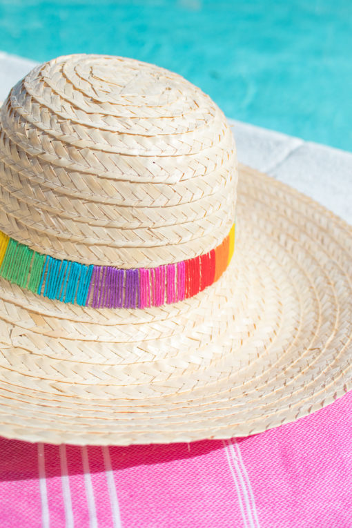 DIY Embroidered Sun Hat | Club Crafted