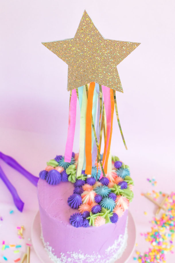 DIY Shooting Star Cake Topper | Club Crafted