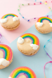 Painted Rainbow Macarons | Club Crafted