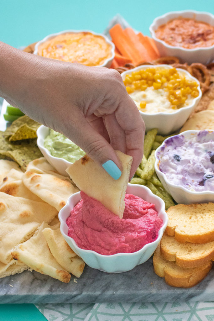 How to Make a Rainbow of Dip Ideas for Summer | Club Crafted