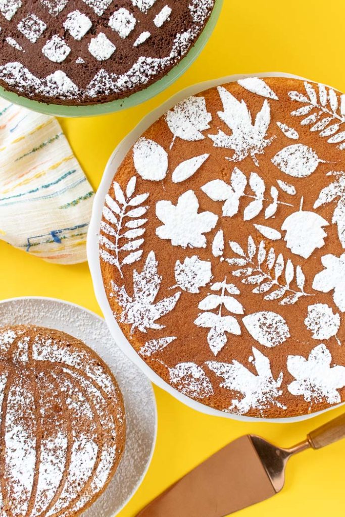 Fall Cake Stencils with Templates (+ 3 Ways to Use Them!) | Club Crafted