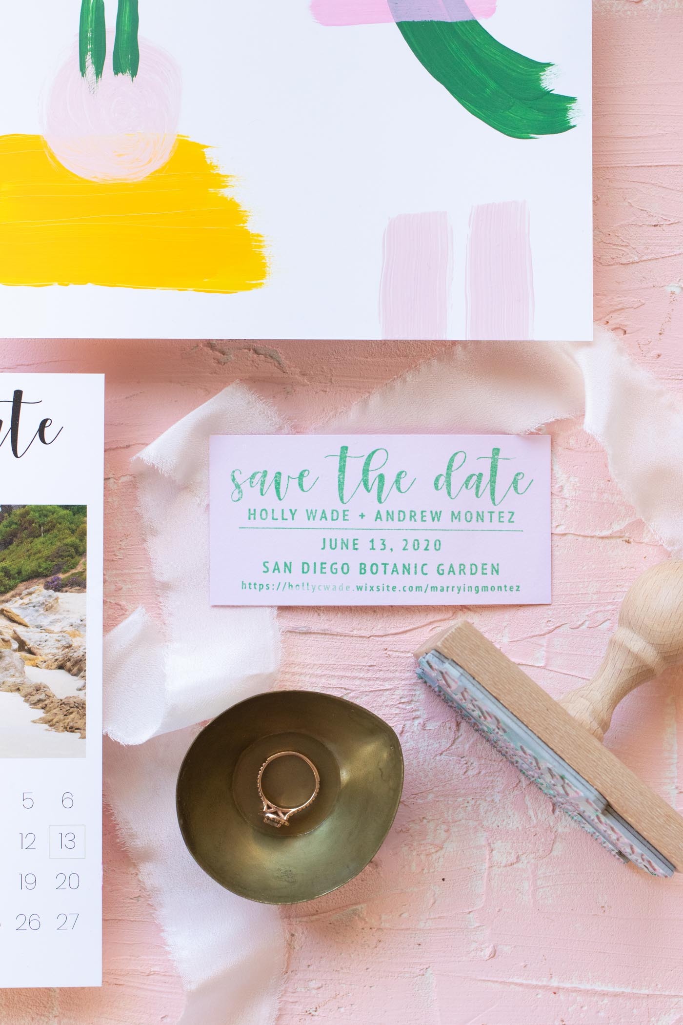 Our DIY Hand-Painted Save the Dates | Club Crafted