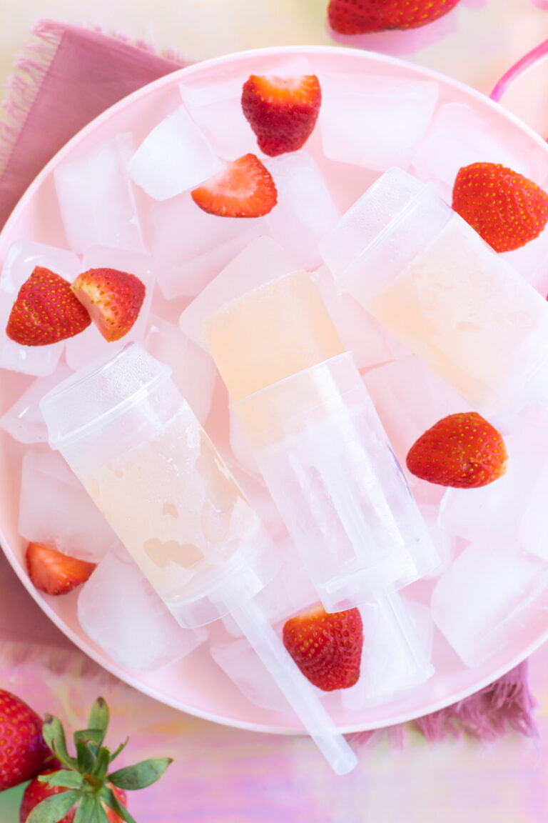 Easy Rosé Push Pops with Only 3 Ingredients | Club Crafted